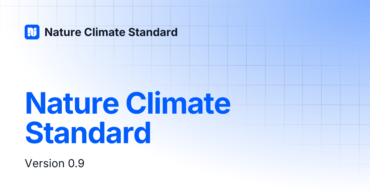 Nature Climate Standard | Nature Climate Standard